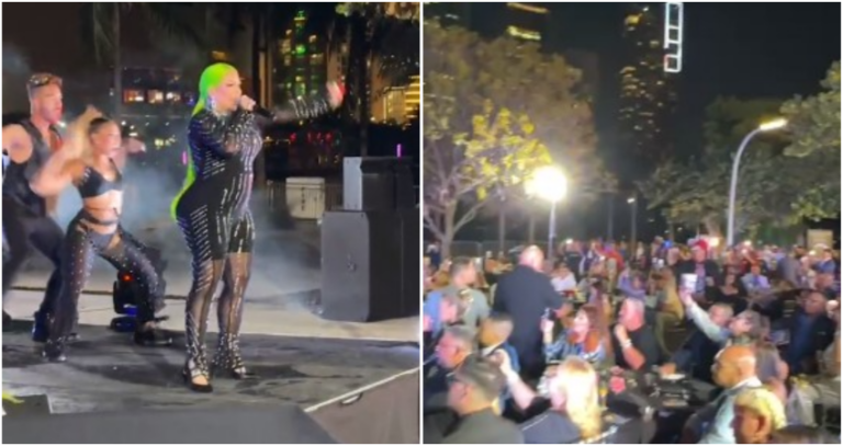 Cantante Cubana La Diosa De Cuba Canta En Vivo Desde El Downtown De Miami En La Hora Karaola
